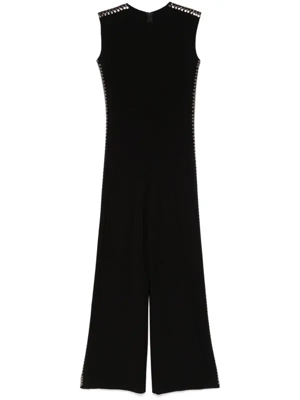 Norma Kamali Studded Long Jumpsuit - Black