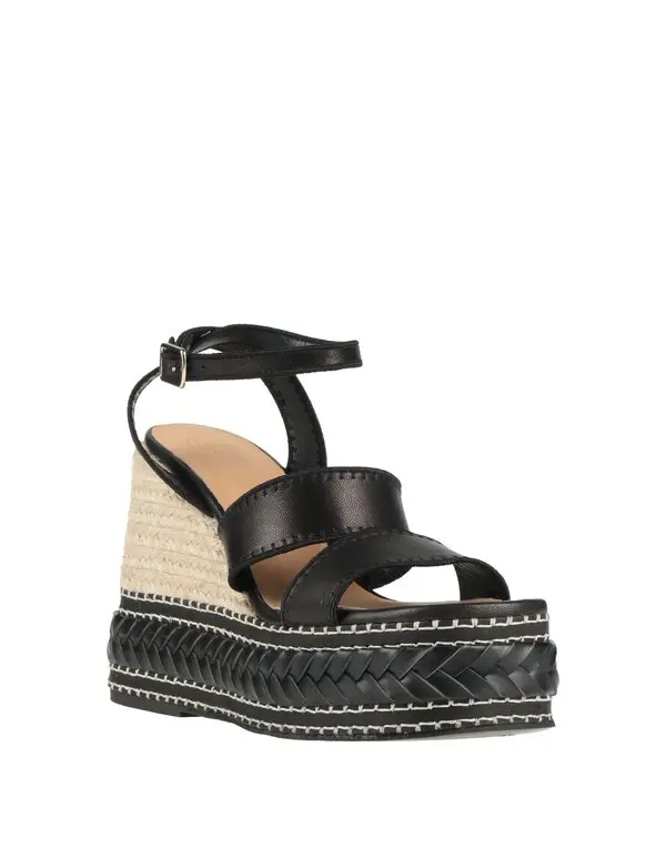 CastaÑer Leather Wedge Espadrilles