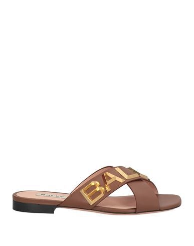 Bally Leather Embellished Sandals - Brown