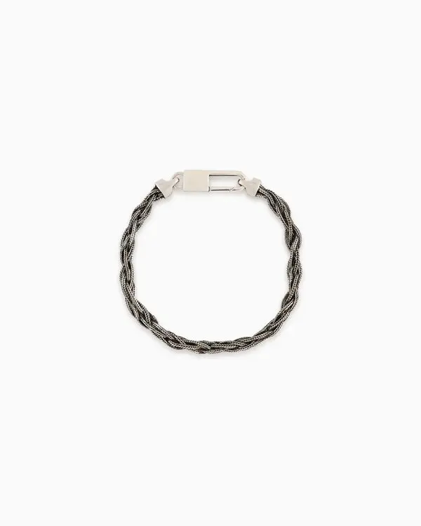 Giorgio Armani Braided Sterling Bracelet - Silver