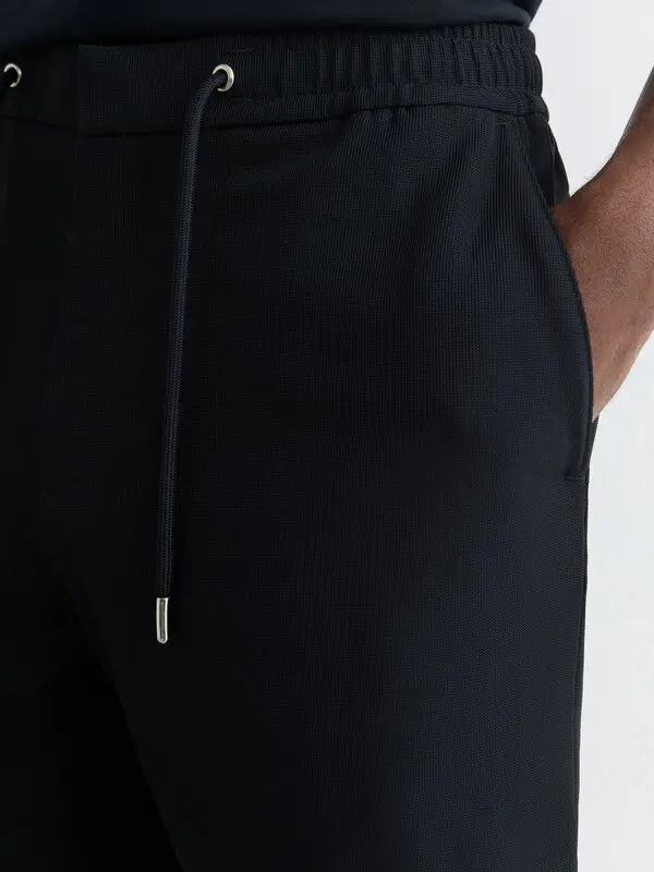 REISS Textured Drawstring Shorts