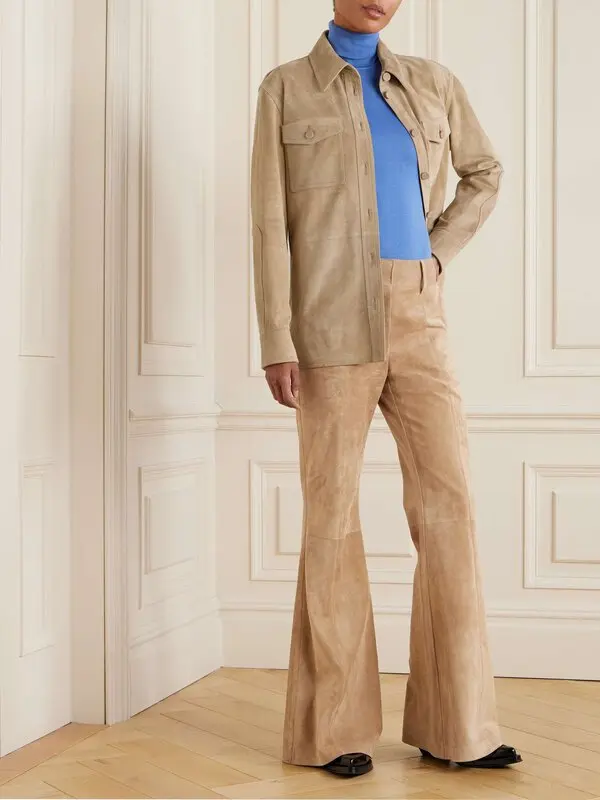 Gabriela Hearst Irene Suede Shirt