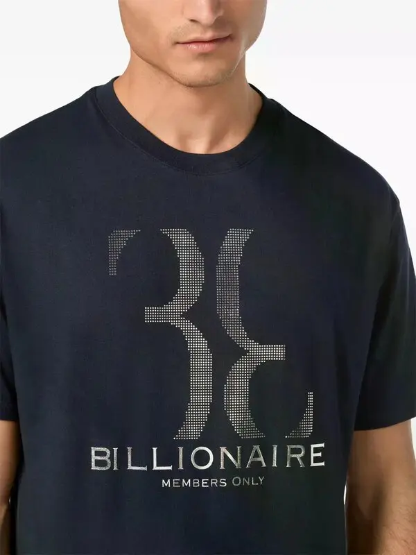BILLIONAIRE Logo-print T-shirt - Blue
