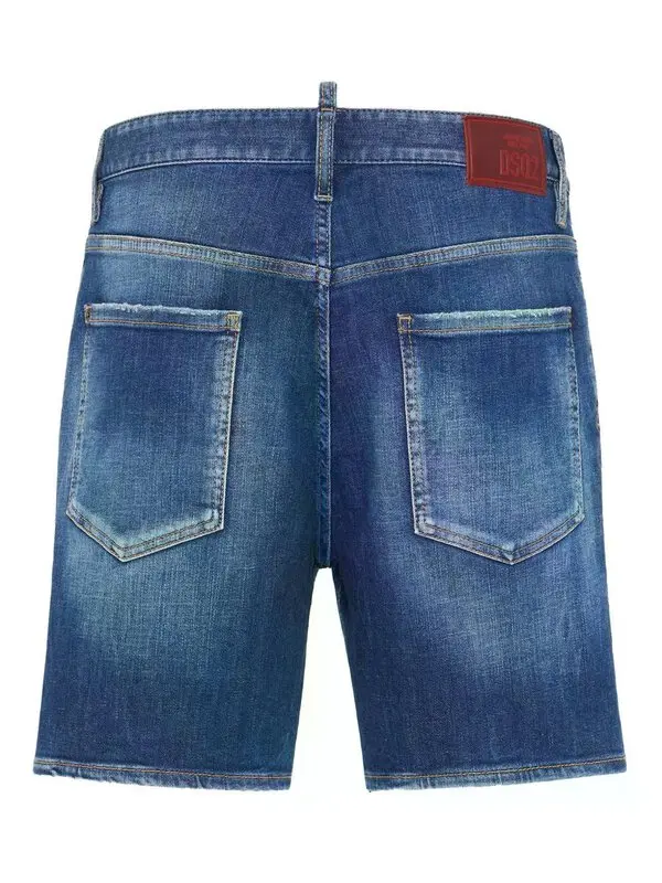 Dsquared2 Stretch-cotton Denim Shorts - Blue