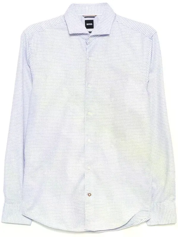 BOSS Patterned Shirt - Blue