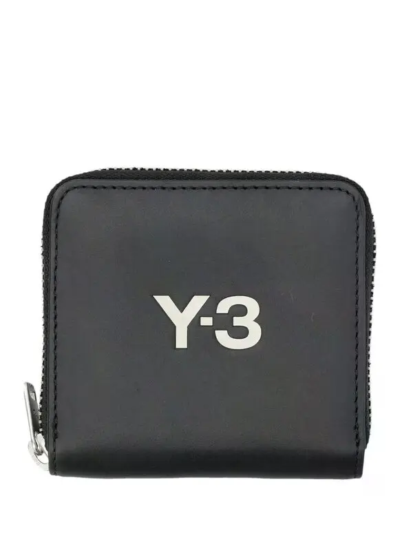 Y3 Logo-print Wallet - Black