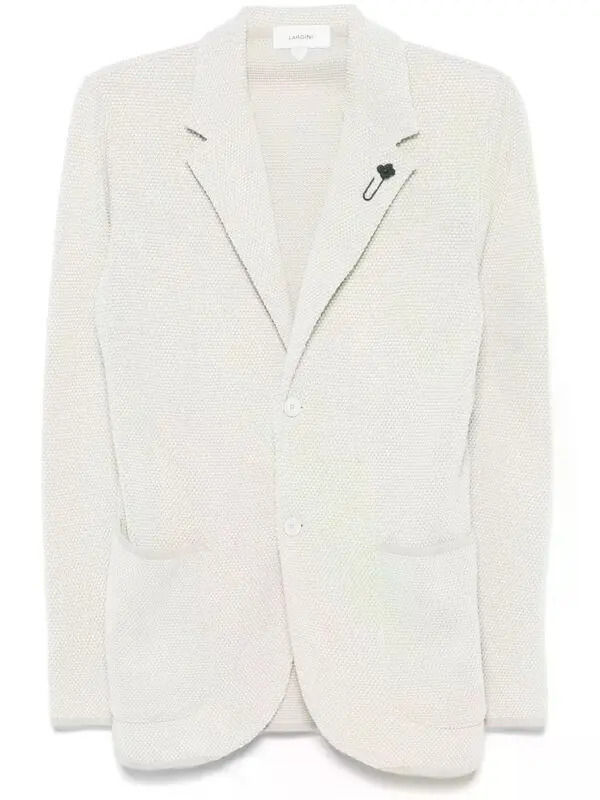 LARDINI Textured Blazer - Neutrals