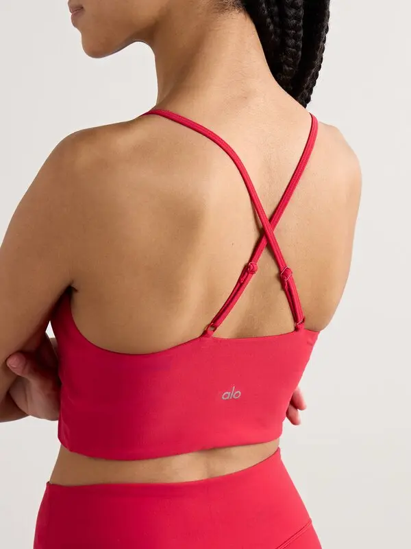 Alo Yoga Alosoft Highlight Cutout Stretch Sports Bra