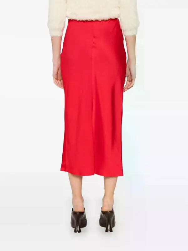 AMI Paris Satin Midi Skirt