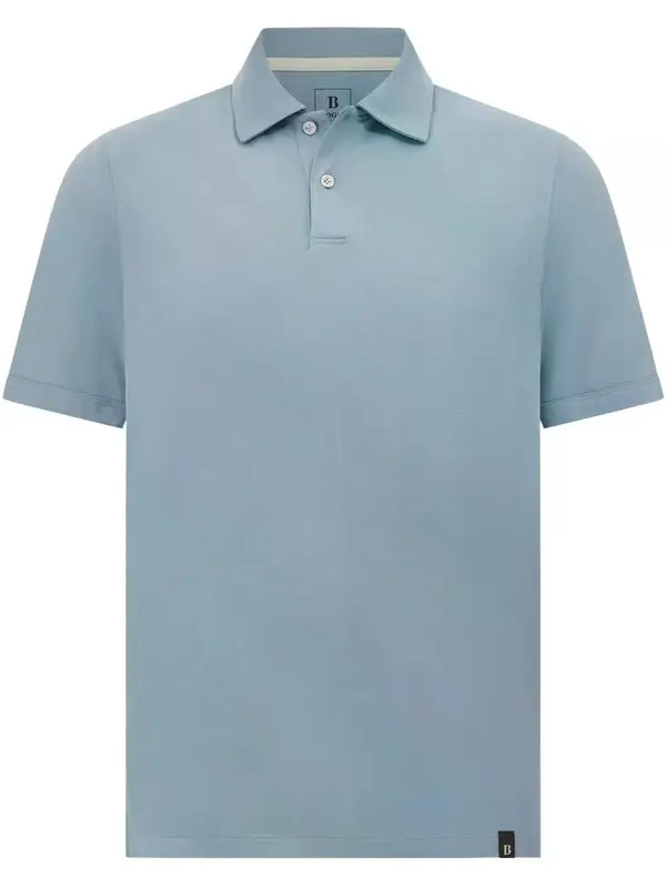 Boggi Milano High-Performance Polo Shirt Blue Editorialist