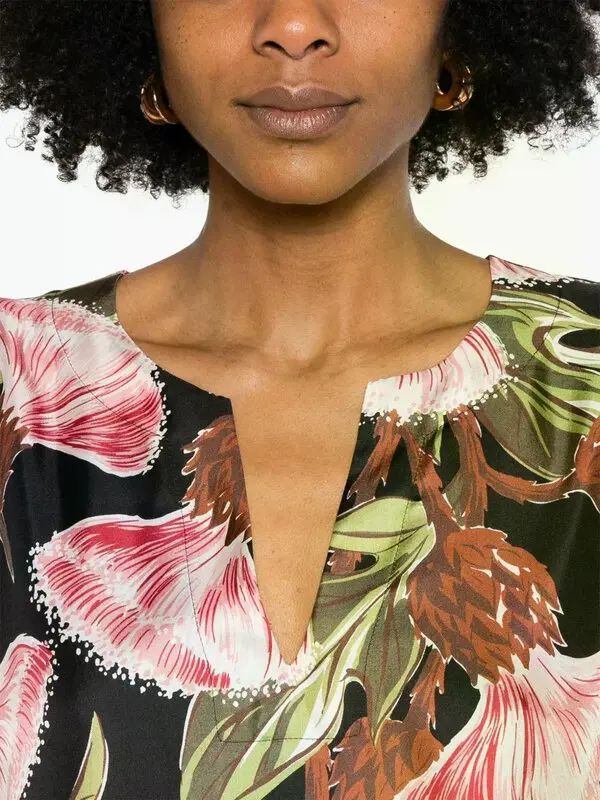 P.a.r.o.s.h Floral-print Maxi Dress