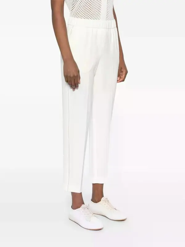 Peserico Beaded Trim Trousers - White