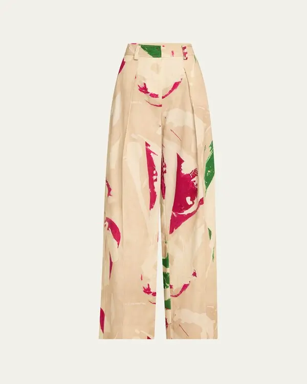 Ulla Johnson X Lee Krasner Mitchell Wide-leg Pants - Comet
