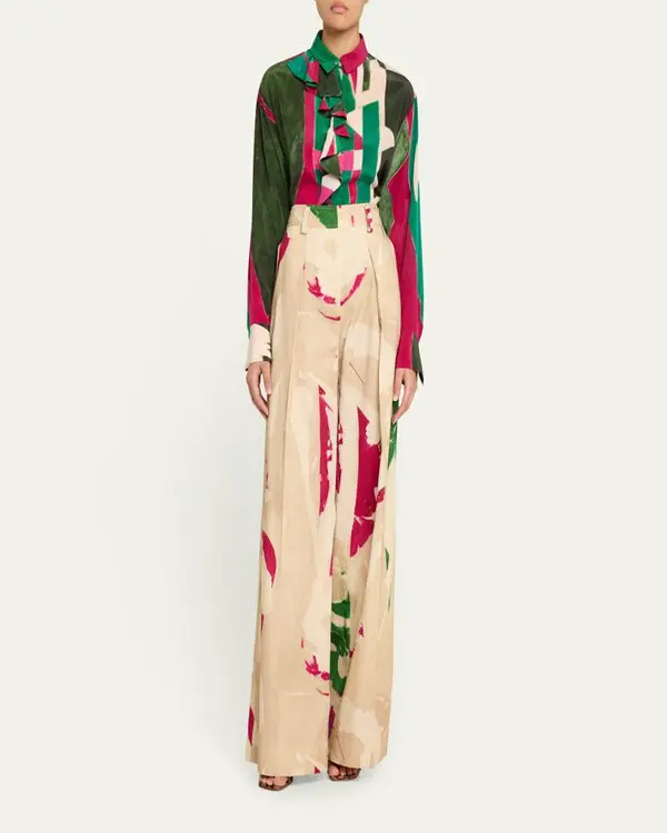 Ulla Johnson X Lee Krasner Mitchell Wide-leg Pants - Comet