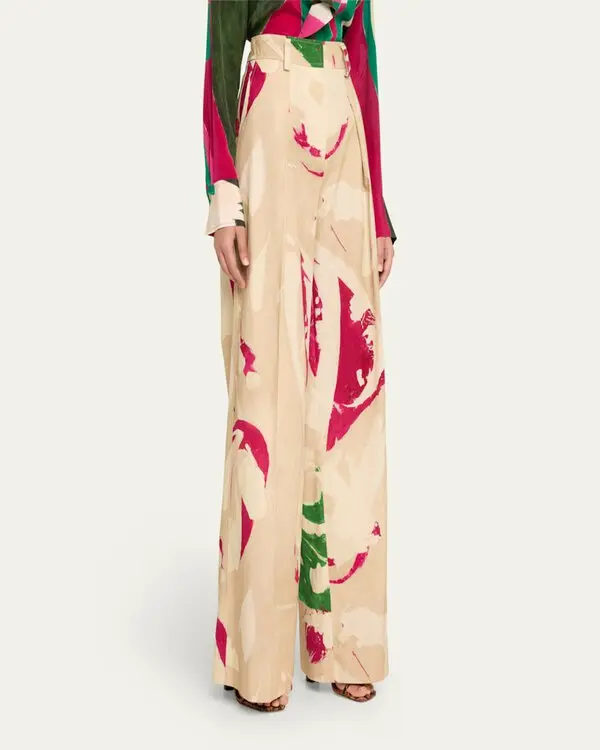 Ulla Johnson X Lee Krasner Mitchell Wide-leg Pants - Comet
