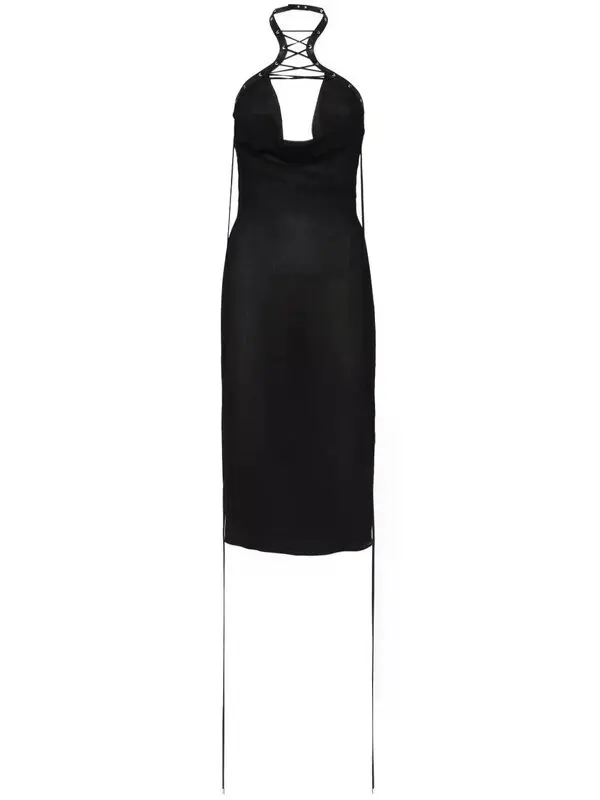 Dsquared2 Sleeveless Silk Dress - Black