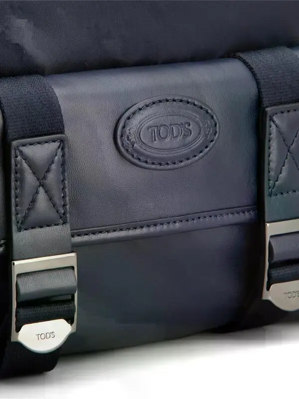 TOD'S Leather Messenger Bag - Blue