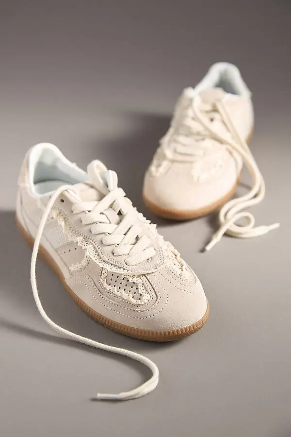 ALOHAS Tb.490 Rife Crochet Leather Sneakers - Cream
