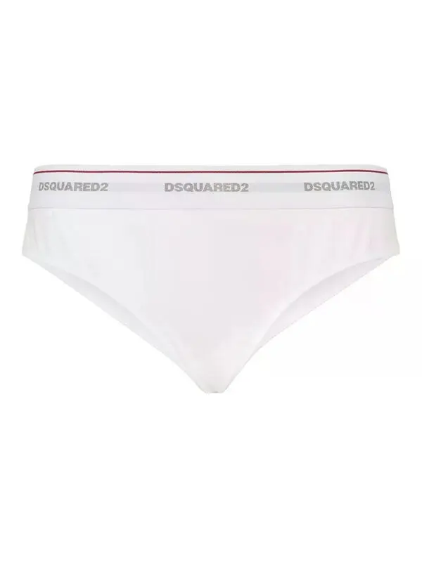 Dsquared2 Logo-waistband Briefs - White