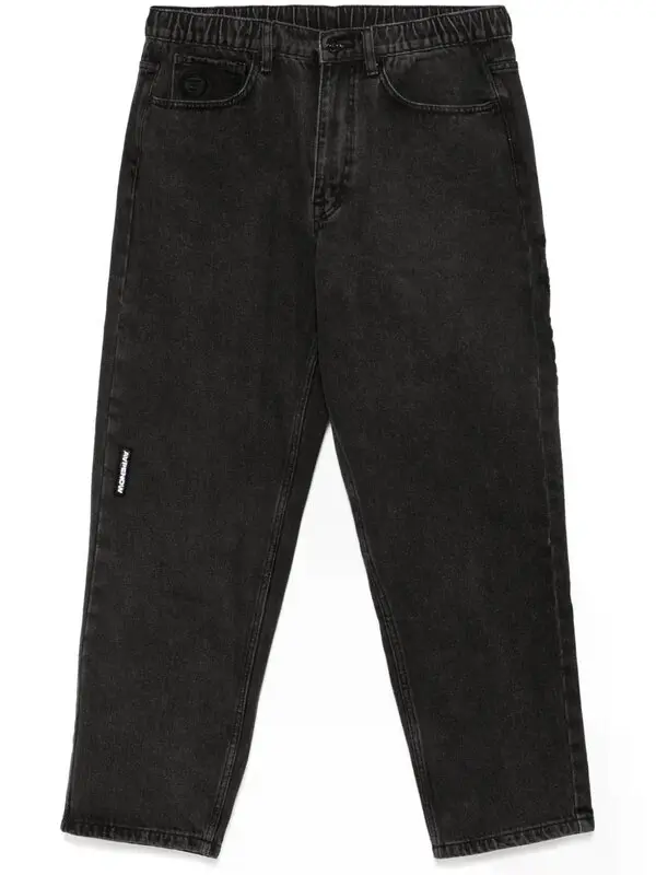 AAPE BY *A BATHING APE Aapenow Moonface-logo Jeans - Black