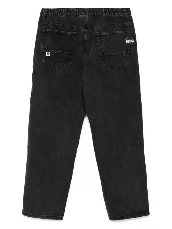AAPE BY *A BATHING APE Aapenow Moonface-logo Jeans - Black
