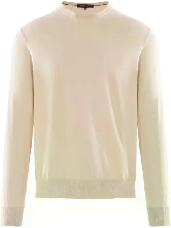 Loro Piana Crew Neck Cotton Sweater