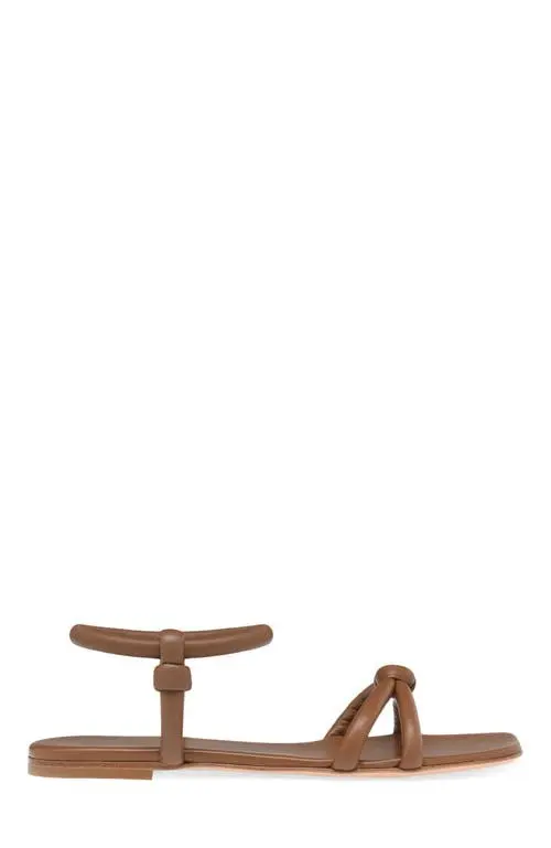 GIANVITO ROSSI Juno 05 Flat Sandal - Brown