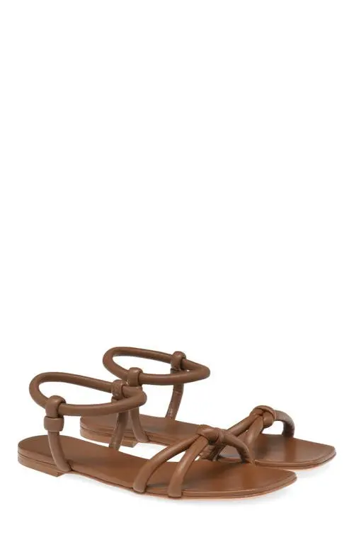 GIANVITO ROSSI Juno 05 Flat Sandal - Brown