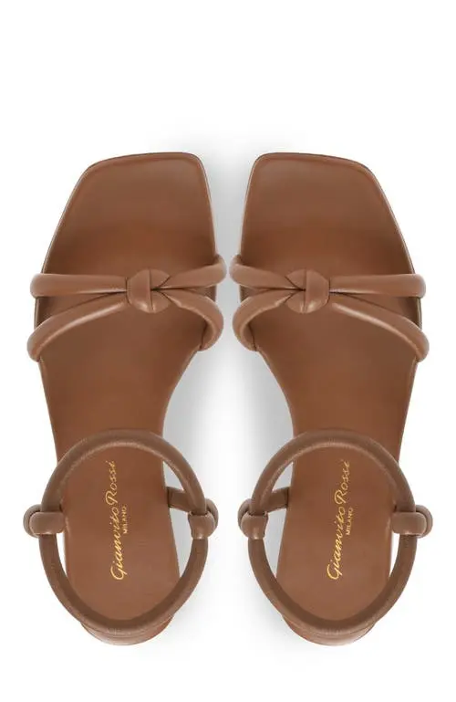 GIANVITO ROSSI Juno 05 Flat Sandal - Brown