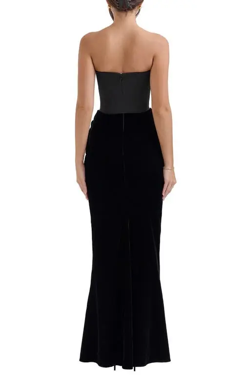 persephone strapless evening dress House Of CB Persephone Corset Dress Wine Red to Hire – Dress for a Night