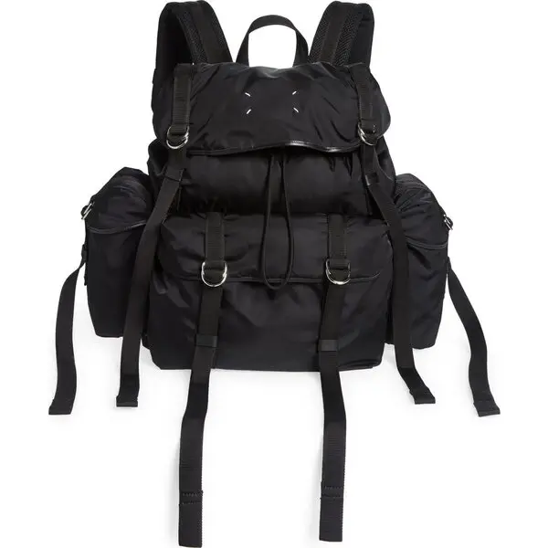 MAISON MARGIELA Extra-large Nylon And Leather Backpack