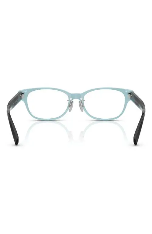 Tiffany & Co. 53mm Pillow Optical Eyeglasses - Black Blue