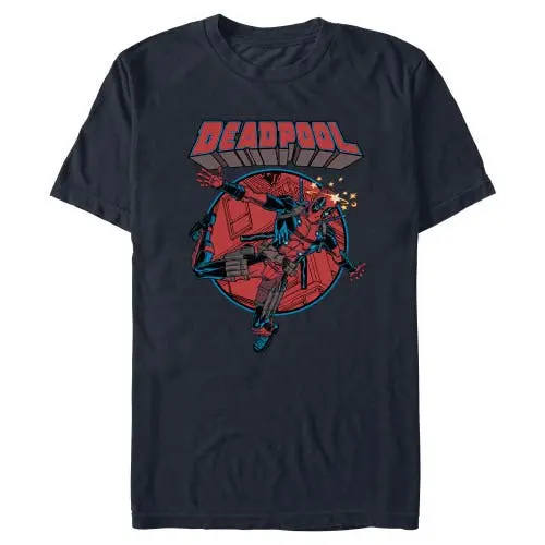 MARVEL Deadpool Falling Hero Graphic T-shirt