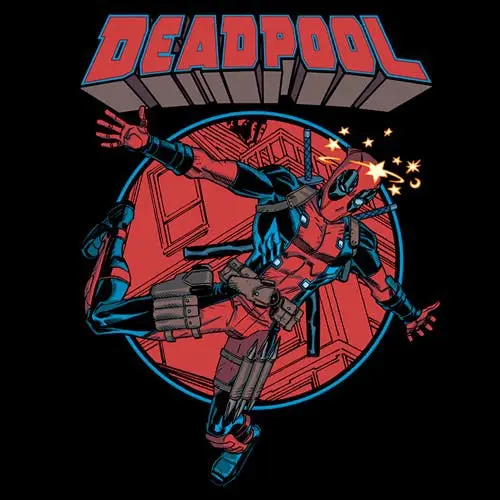 MARVEL Deadpool Falling Hero Graphic T-shirt
