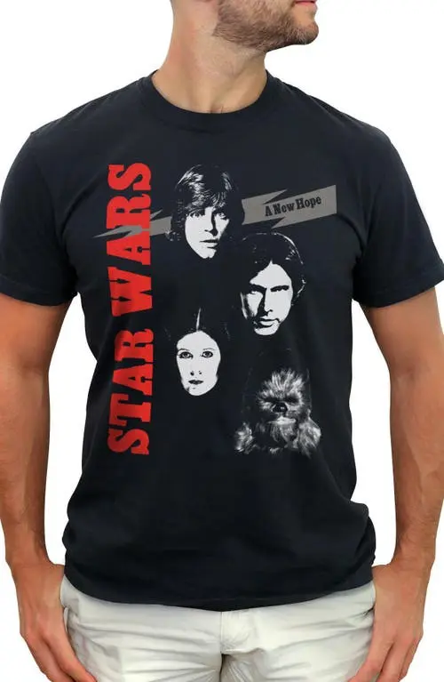 STAR WARS: A NEW HOPE Star Wars A New Hope Retro Faces Poster Graphic T-shirt
