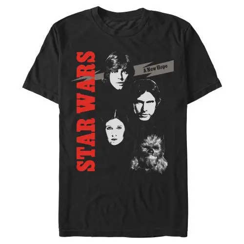 STAR WARS: A NEW HOPE Star Wars A New Hope Retro Faces Poster Graphic T-shirt