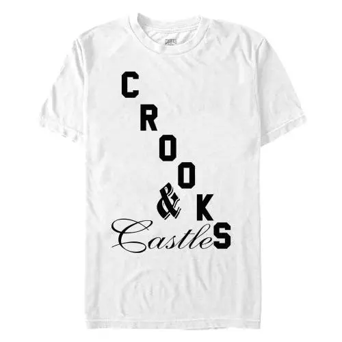 CROOKS & CASTLES Big Bold Logo Graphic T-shirt - White