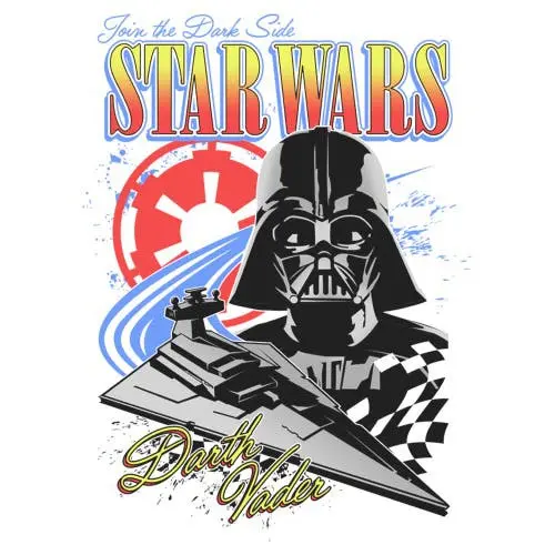 STAR WARS Darth Vader Join The Dark Side Retro Poster Short Sleeve Graphic T-shirt