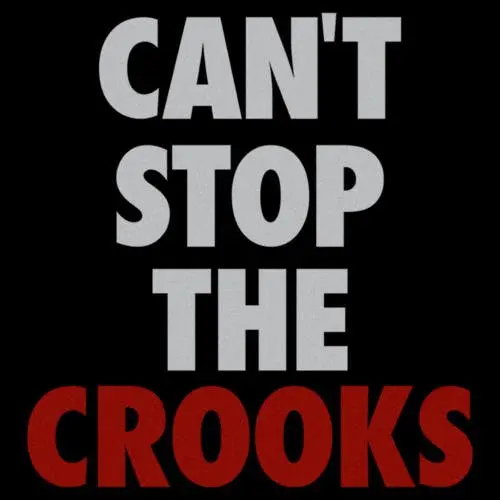 CROOKS & CASTLES Can't Stop The Crooks Quote Graphic T-shirt - Black