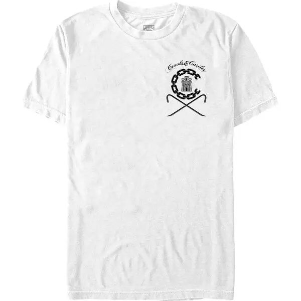 CROOKS & CASTLES Ancient Tower Badge Graphic T-shirt - White