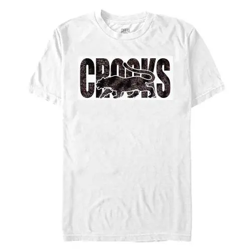 CROOKS & CASTLES Tiger Fur Print Graphic T-shirt - White