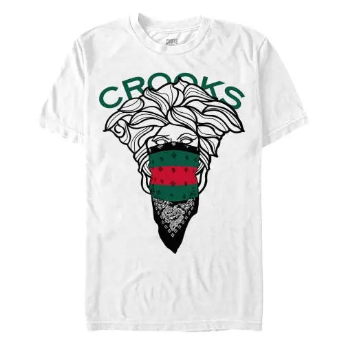 CROOKS & CASTLES Medusa Big Face Short Sleeve Graphic T-shirt - White