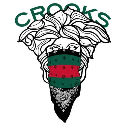 CROOKS & CASTLES Medusa Big Face Short Sleeve Graphic T-shirt