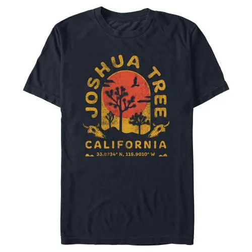 LOST GODS Joshua Tree California Distressed Graphic T-shirt