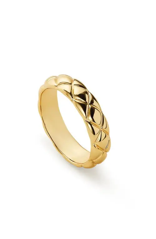 ANA LUISA Quilted Ringzeta - Gold