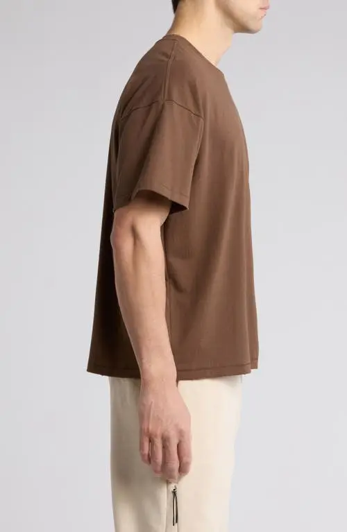 ELWOOD Dodgy Distressed T-shirt - Walnut
