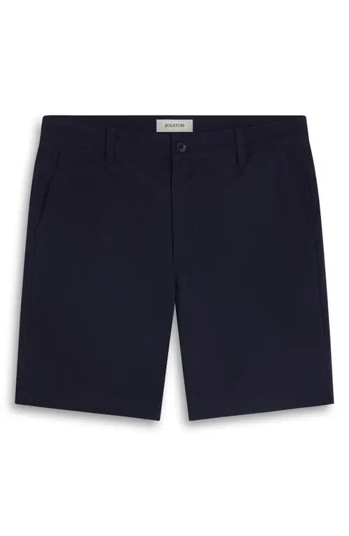 Bugatchi Flat Front Chino Shorts - Black