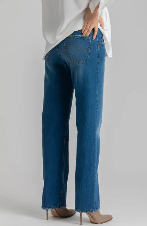 PIETRO BRUNELLI Over The Bump Straight Leg Jeans