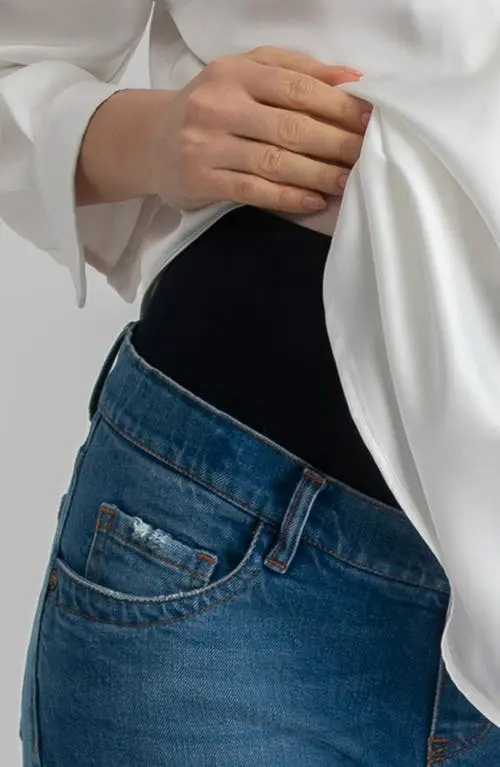 PIETRO BRUNELLI Over The Bump Straight Leg Jeans