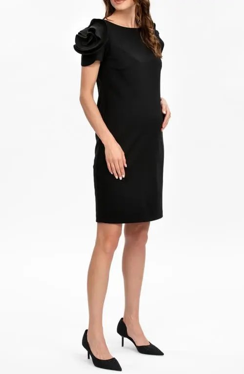 PIETRO BRUNELLI Sheath Dress With Rosette Sleeves
